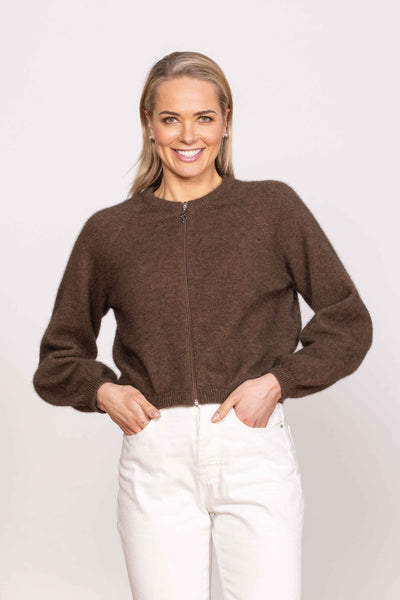 Bellow Zip Cardi - Wool Online Australia | Melbourne CBD – Danny’s Knitwear