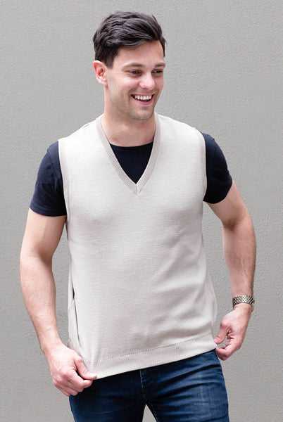 Sleeveless V Neck Pullover - Wool Online Australia | Melbourne CBD ...